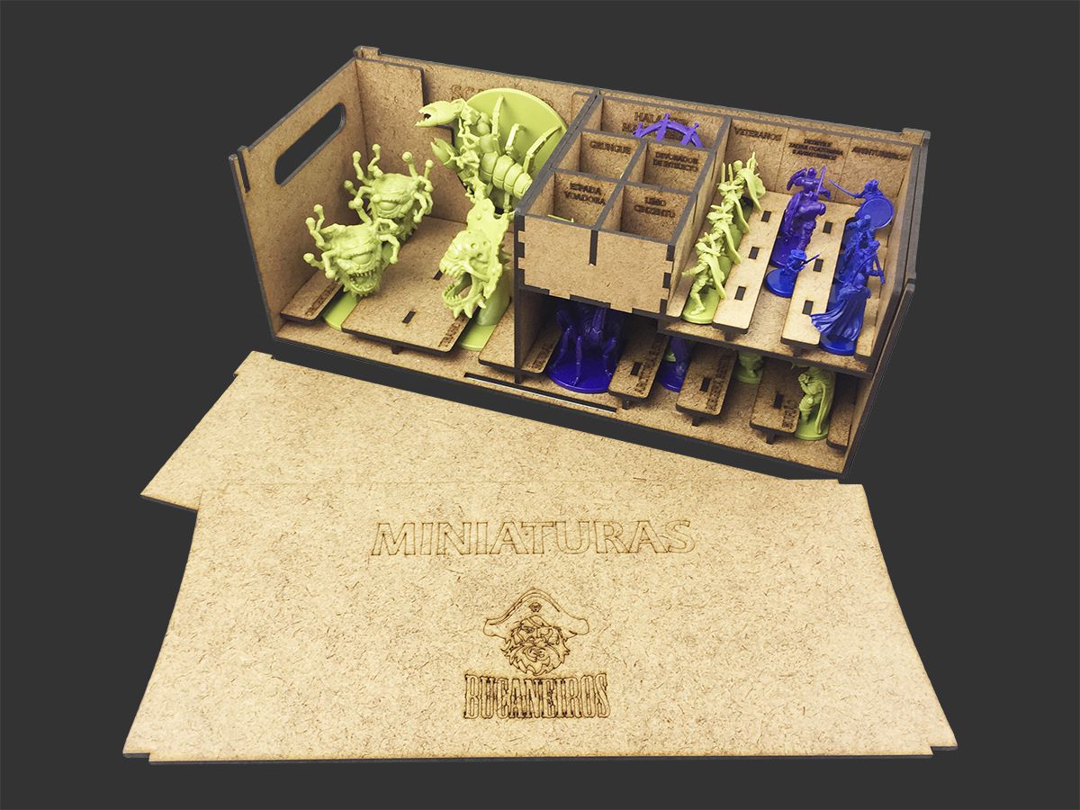 Organizador (Insert) para A Masmorra do Mago Louco - Revenda Bucaneiros