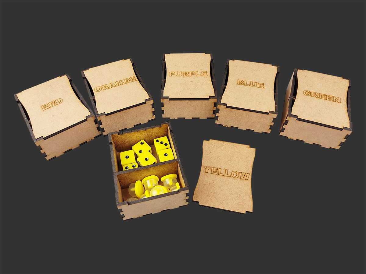 Organizador (INSERT MDF) para Alien Frontiers - Revenda Bucaneiros