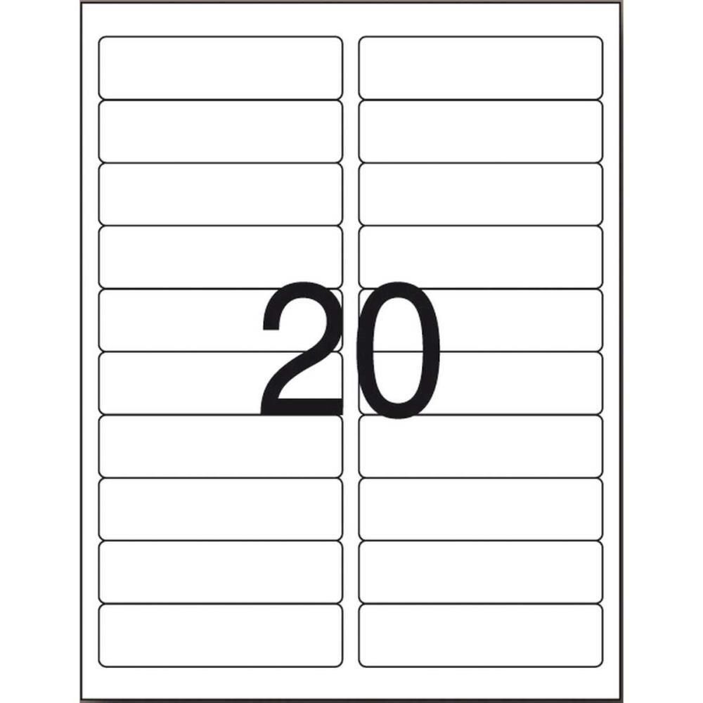 Etiqueta Carta 6181 100 FLS 25,4 X 101,6 MM - Digital Conveniência ...