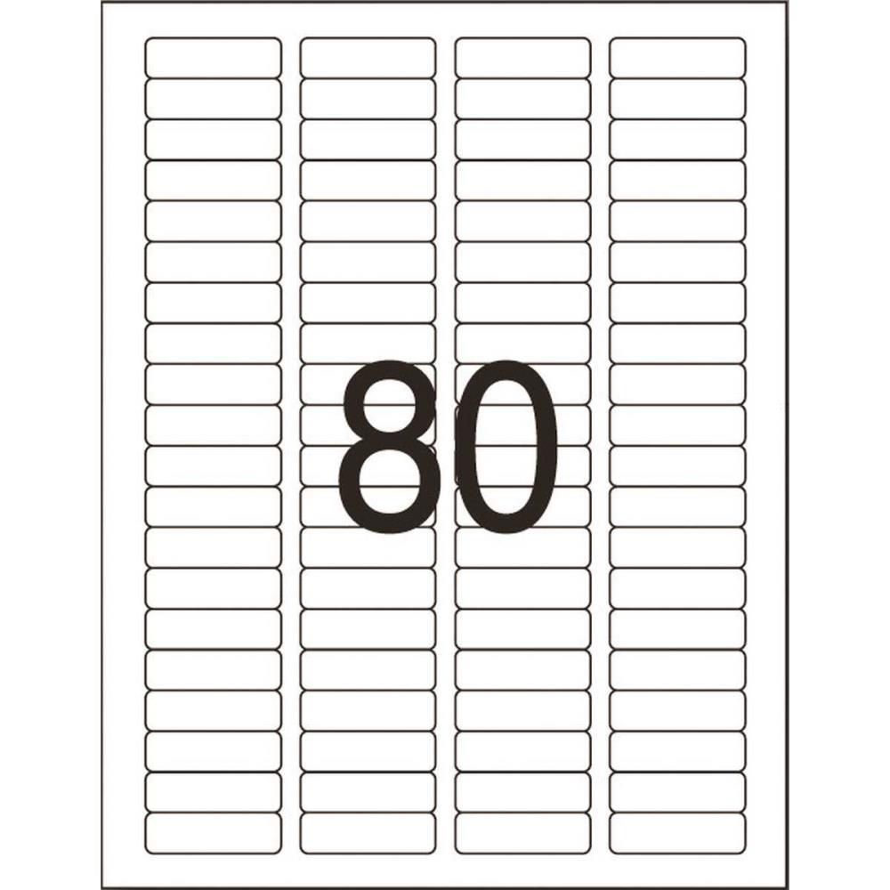 Etiqueta Carta 6187 100 FLS 12,7 X 44,45 MM - Digital Conveniência ...