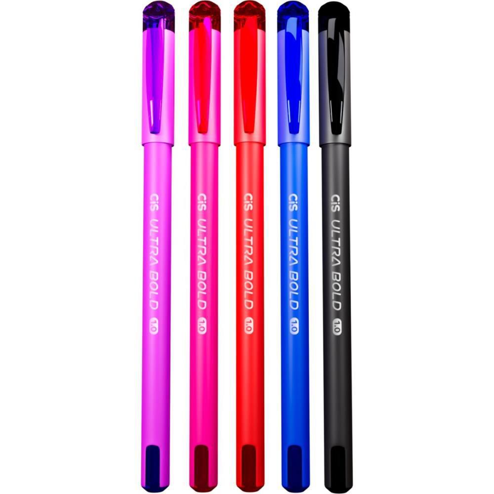 Caneta Esferografica CIS Ultrabold 1,0MM 24 Cores - Digital Conveniência Informática e Papelaria