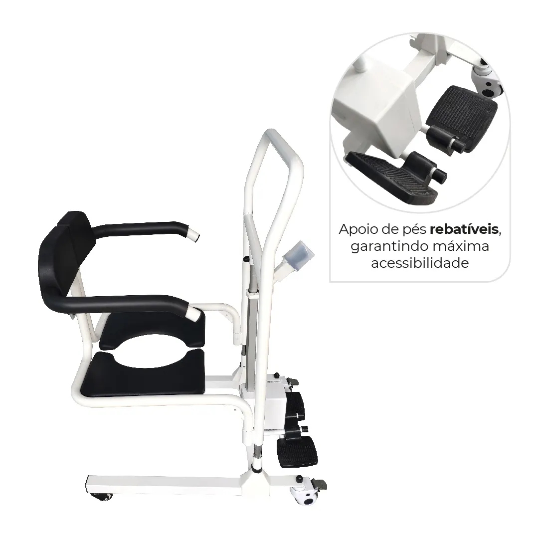 Cadeira de Transferência Multiuso com Elevação Eletrônica até 135 Kg D ...