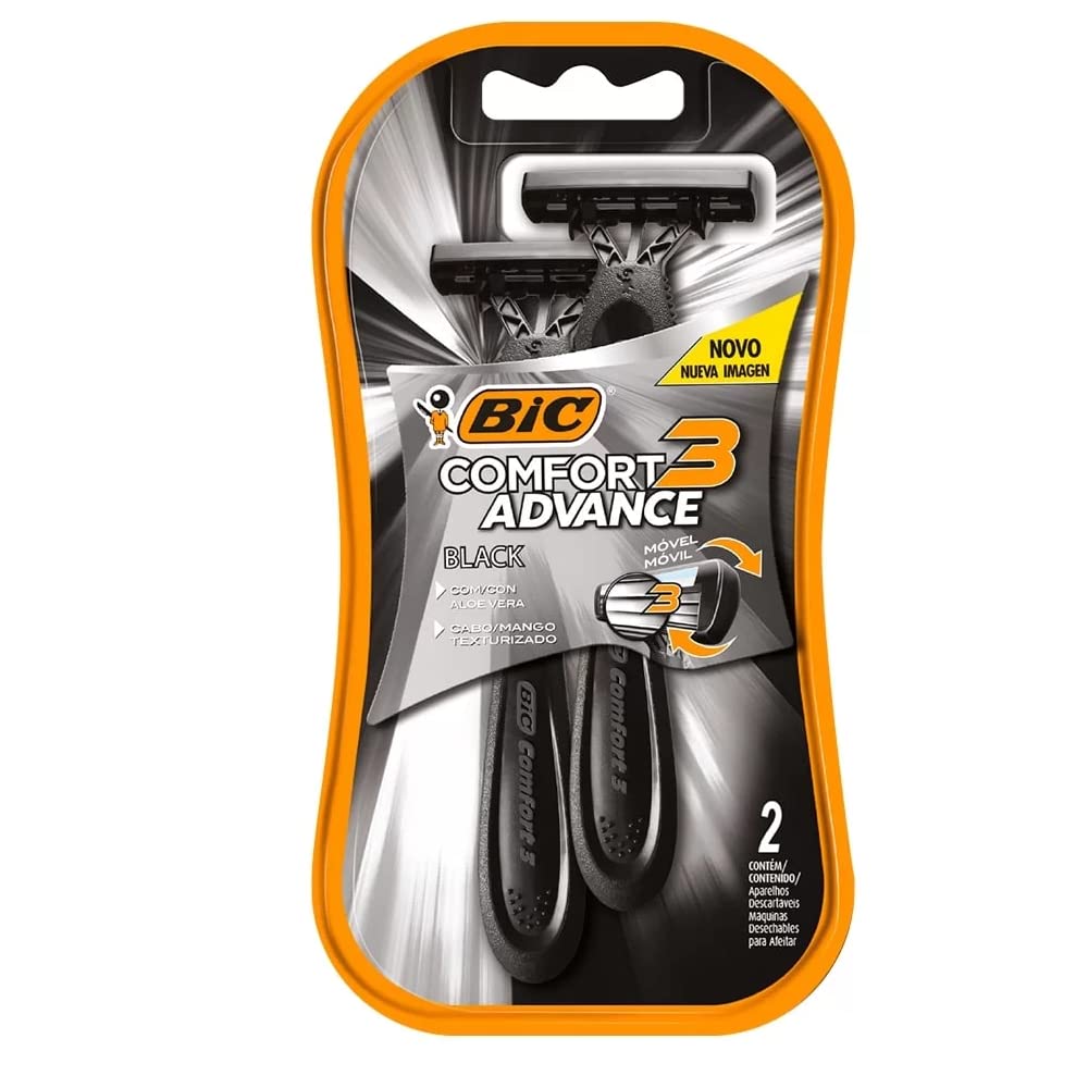 BIC COMFORT ADVANCE BLACK 3 C/2 APARELHOS BARBEAR - Drogaria do ...