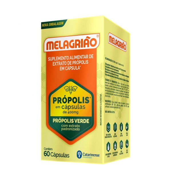 SUPLEMENTO PROPOLIS VERDE MELAGRIÃO - Drogaria do Farmacêutico