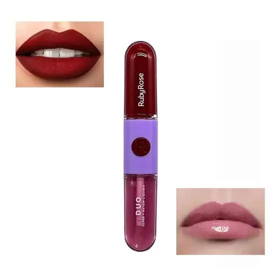BATOM GLOSS DUO RUBU ROSE LABIOS - Drogaria do Farmacêutico