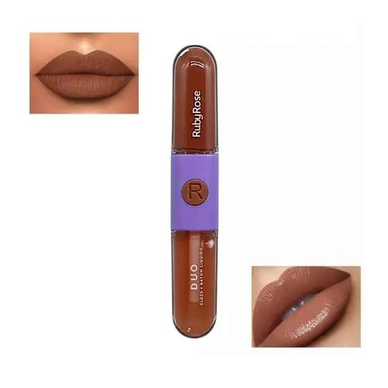 BATOM GLOSS DUO RUBU ROSE LABIOS - Drogaria do Farmacêutico