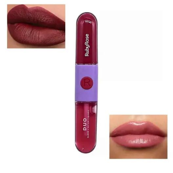BATOM GLOSS DUO RUBU ROSE LABIOS - Drogaria do Farmacêutico