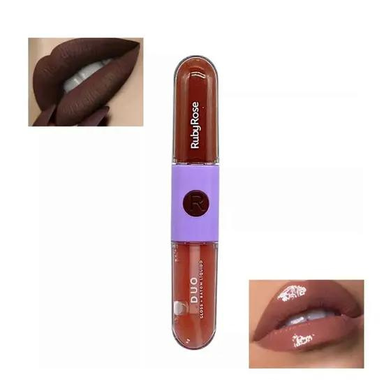 BATOM GLOSS DUO RUBU ROSE LABIOS - Drogaria do Farmacêutico
