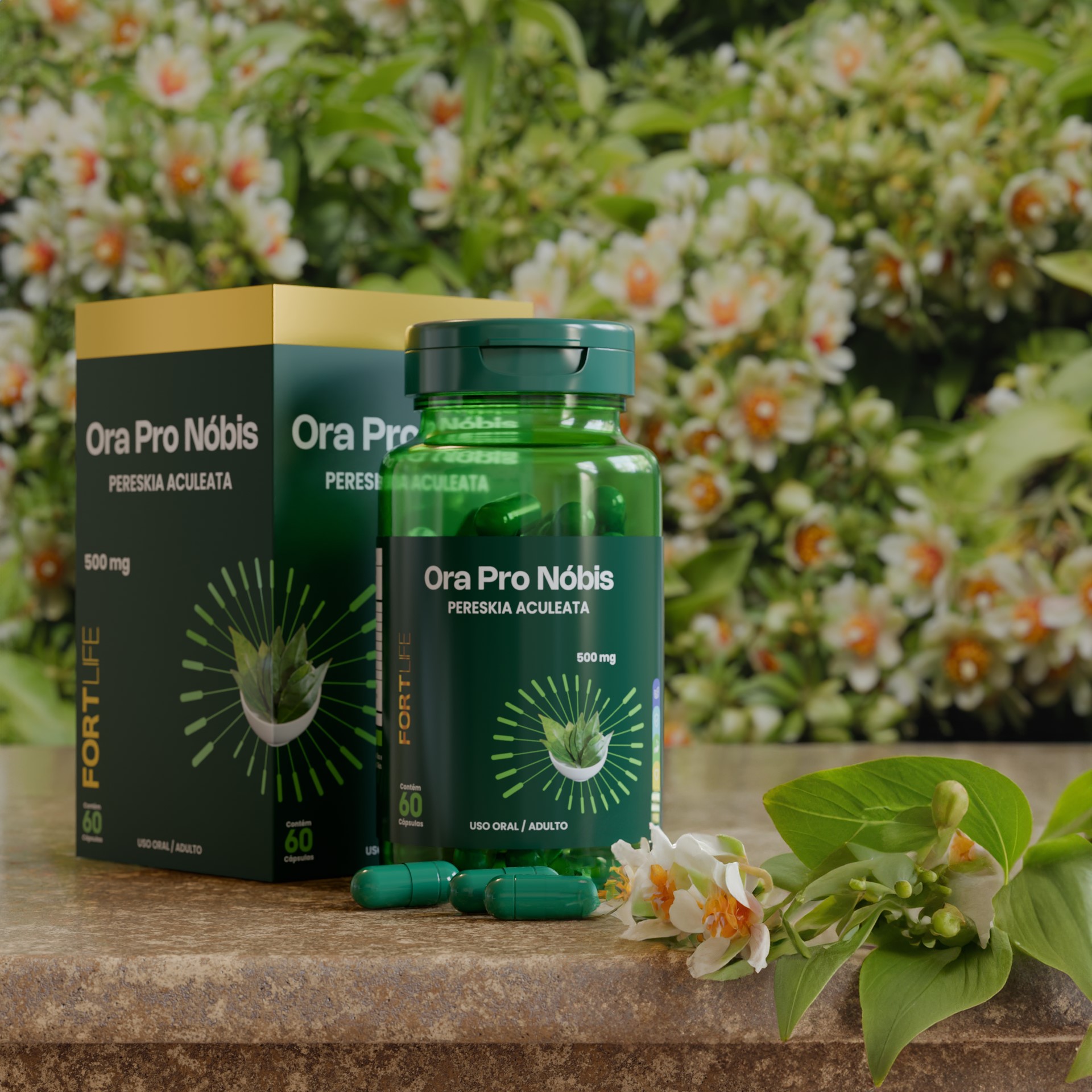 ORA PRO NÓBIS PERESKIA ACULEATA OSSOS INTESTINO FORTLIFE - Drogaria do ...