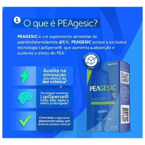 PEAGESIC PALMITOILETANOLAMIDA DOR CRONICA LESÕES REGENERAÇÃO CELULAR ...