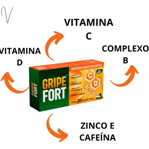 GRIPE FORT EXPECT GRIPE RESFRIADOS IMUNIDADE CAFEINA VIT.C+D+B ...
