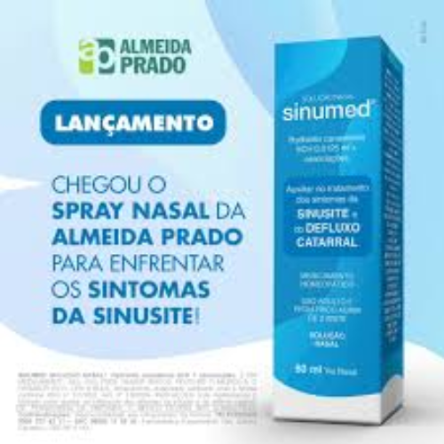 SINUMED SOLUÇÃO NASAL SPRAY SINUSITE DEFLUXO CATARRAL DOR CABEÇA ...