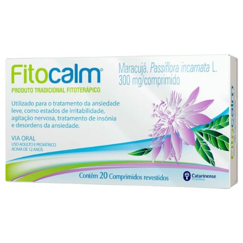 FITOCALM CATARINENSE MARACUJA PASSIFLORA MACARUGINA CALMANTE INSONIA ...