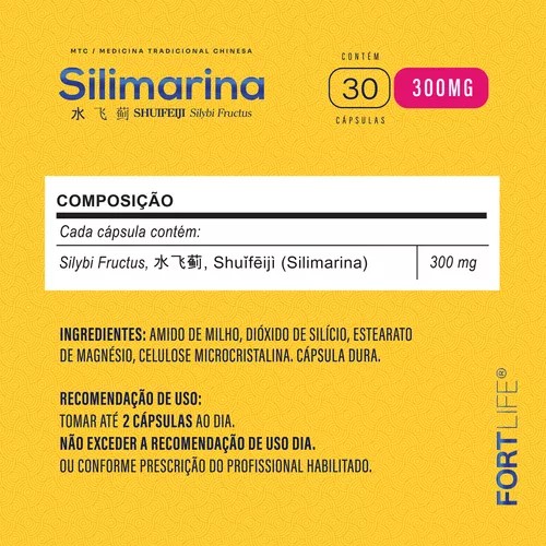 SILIMARINA FORFIG SILIMA-FIG ESTEATOSE HEPATICA GORDURA FÍGADO ...