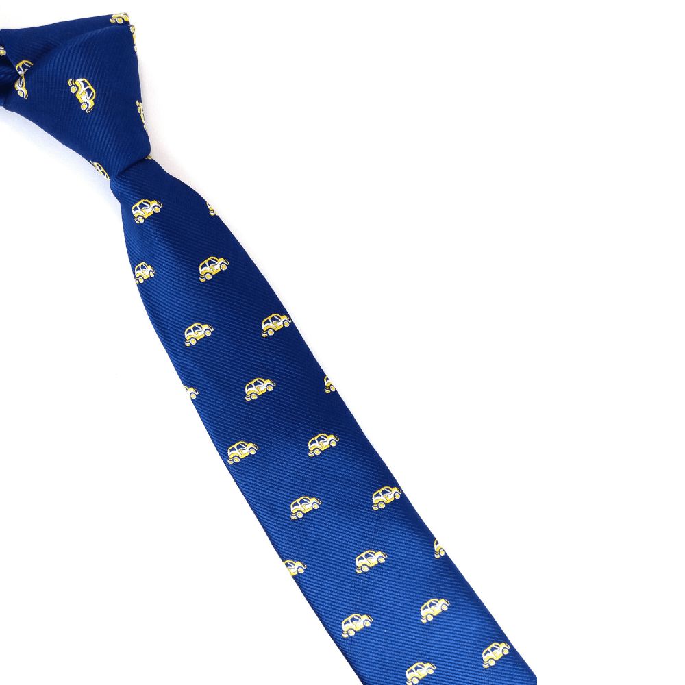 Gravata Slim Azul Jacquard Cartoon Premium - O Gravateiro - Gravatas ...