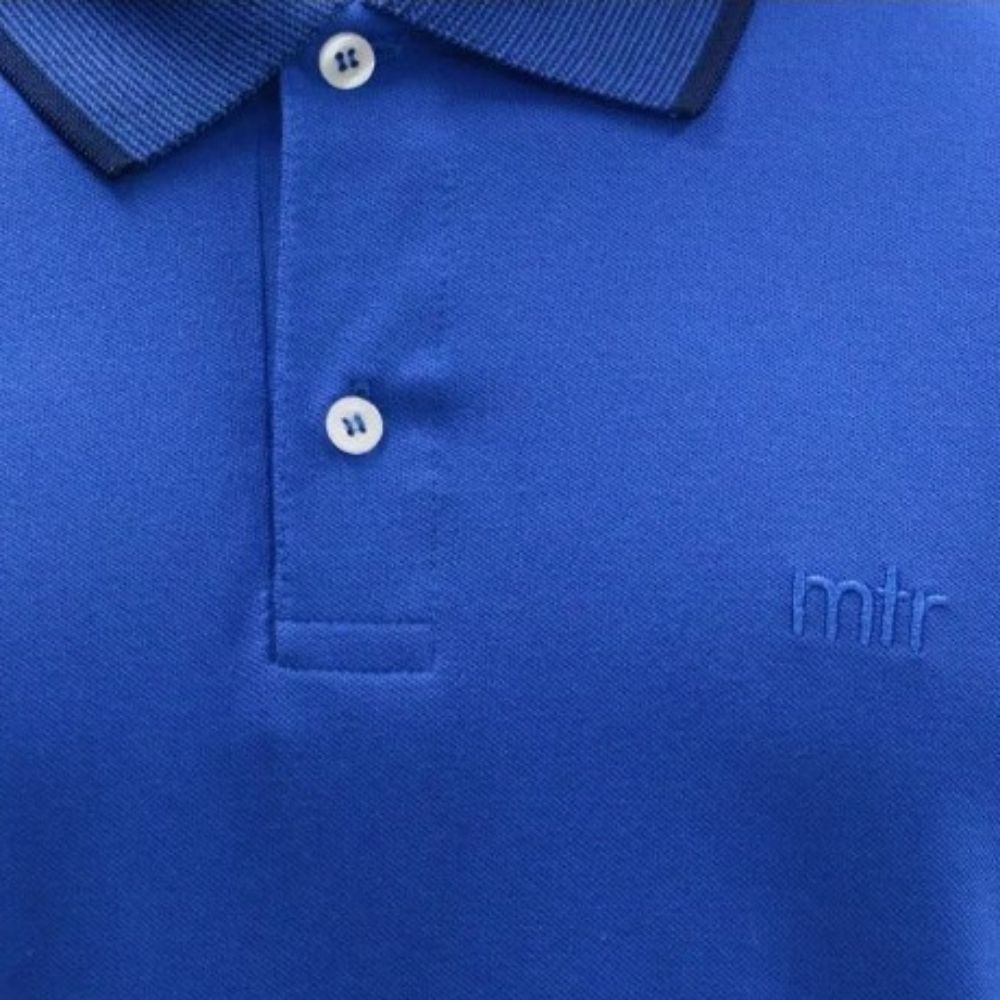 Camisa Polo Masculina Azul Royal Metropolitan - O Gravateiro - Gravatas, Acessórios e Moda Masculina