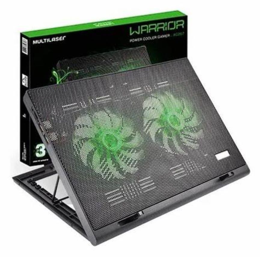 Base Para Notebook Cooler Suporte Gamer Led Luminoso Ac267 - Multilaser ...