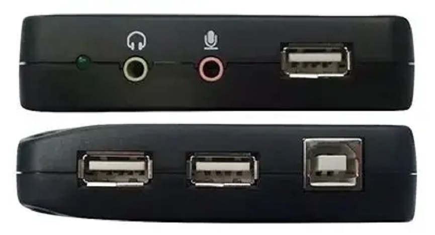 PLACA DE SOM - ESTÉREO - HUB USB 2.0 + ENTRADA DE ÁUDIO E MICROFONE ...