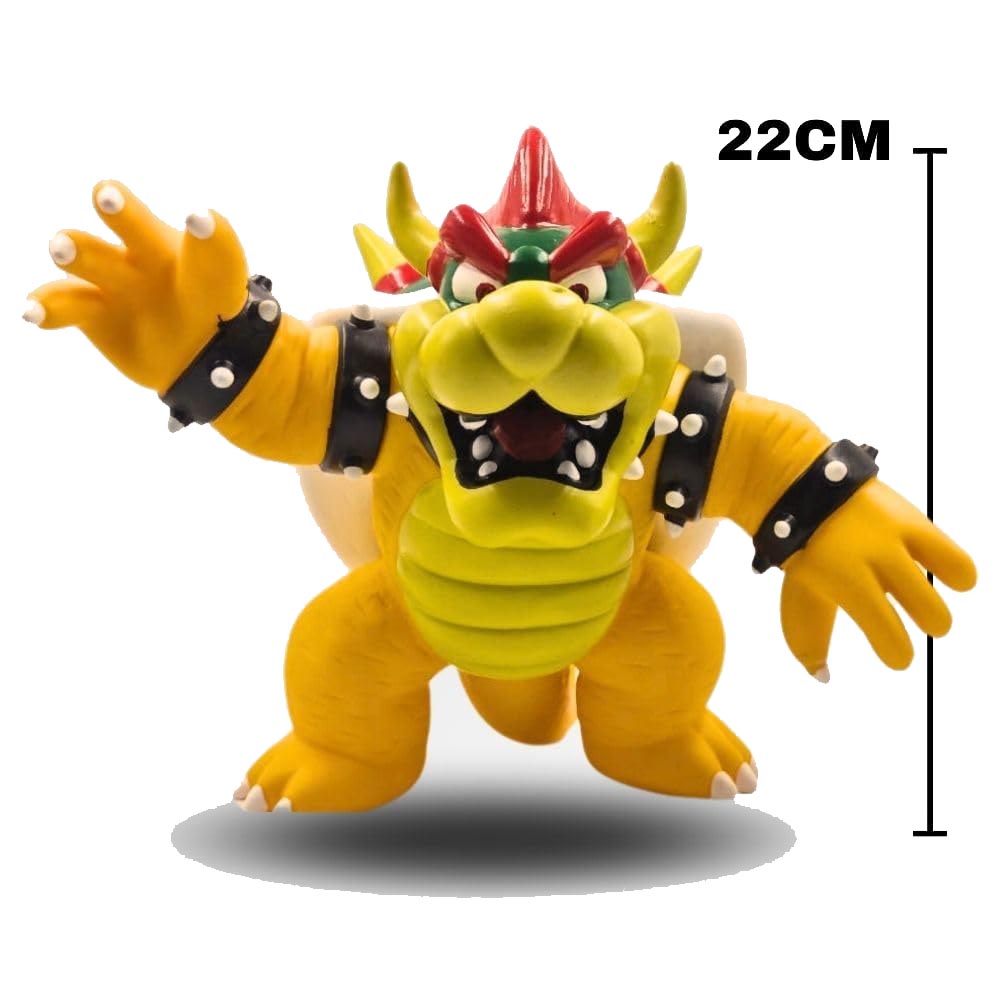 Boneco Colecionável Bowser Super Mario Bros 23cm Super Size Action ...