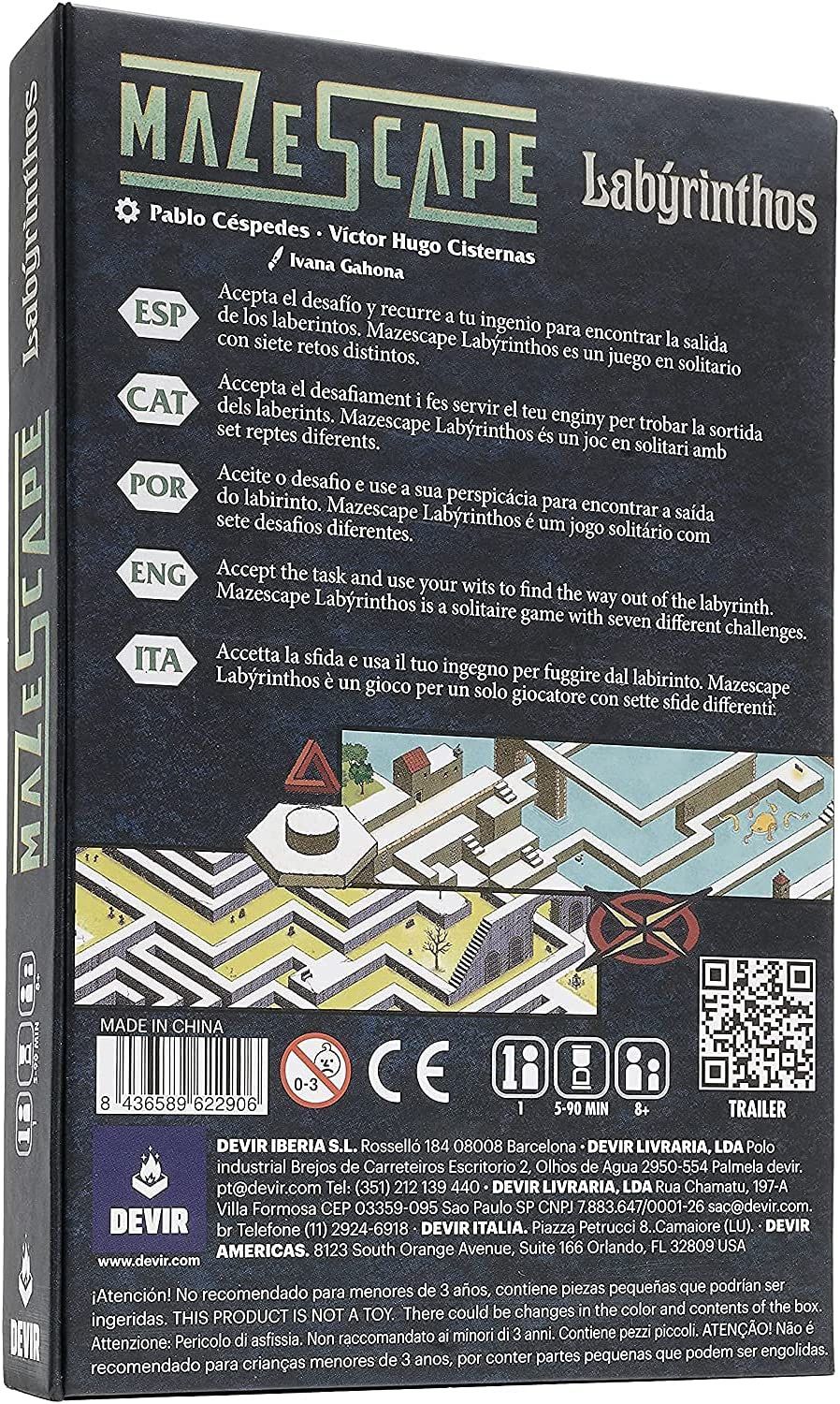 Mazescape Labyrinthos Devir - PandaBoardGames