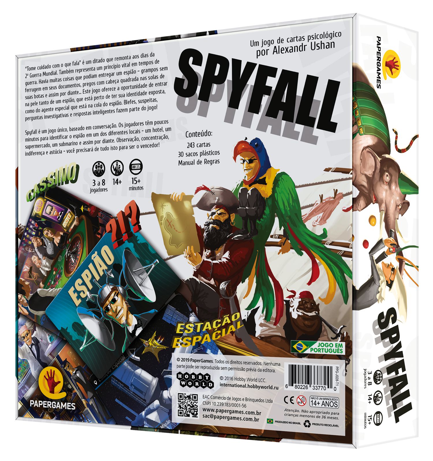 Spyfall Papegames PandaBoardGames - PandaBoardGames
