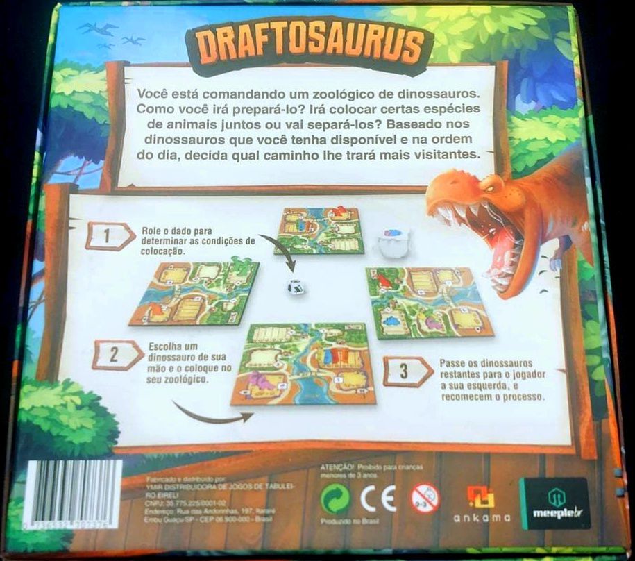 Draftosaurus MeepleBR - PandaBoardGames