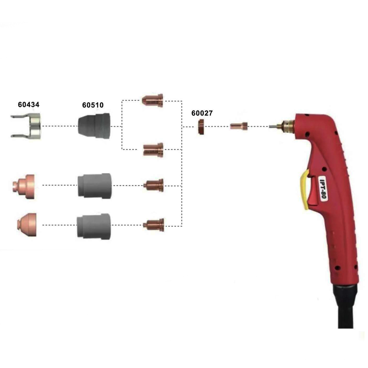 ESPAÇADOR PONTA DUPLA PT-80 / IPT-80 MODELO 60434 - Ferplus Ferramentas ...
