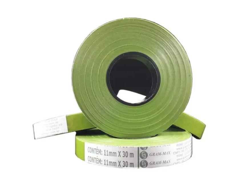 Fita Plástica Gram - Max para Alceador/Grampeador - Cor Verde - 1 Rol ...