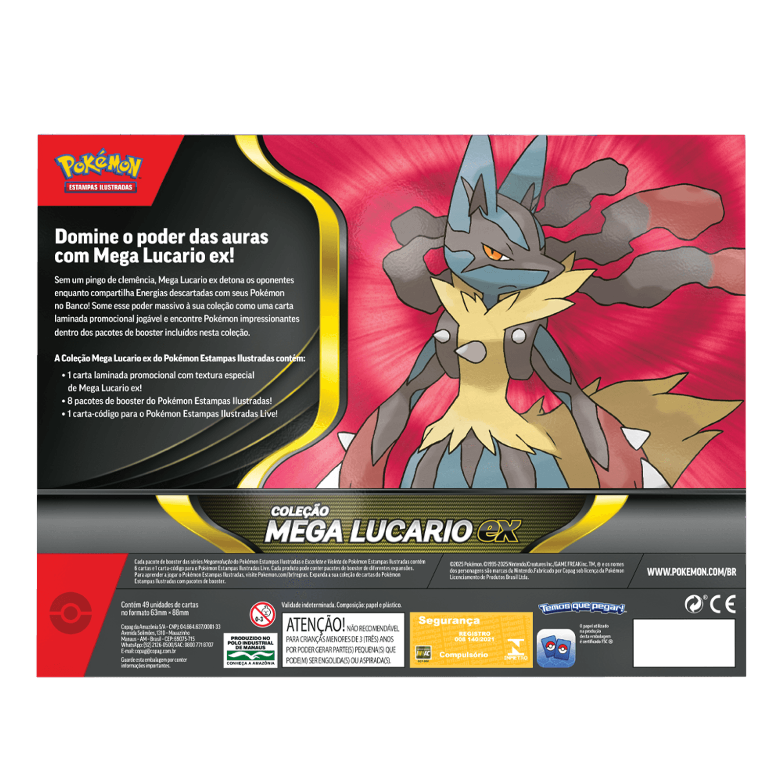 Box Pokémon Mega Lucario EX Mega Evolução - Copag - Loja Online de ...