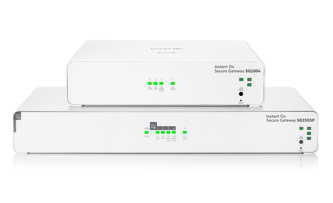 HPE Instant On Secure Gateway 5-port SmartRate 2.5G PoE+ 64W SG2505P - Oukey Store - Se é rede ...