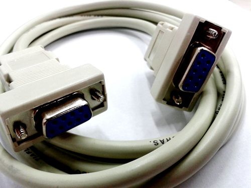 Cabo Serial RS-232 DB9 Fêmea P/ DB9 Fêmea 2 Metros - SOCIO CABOS