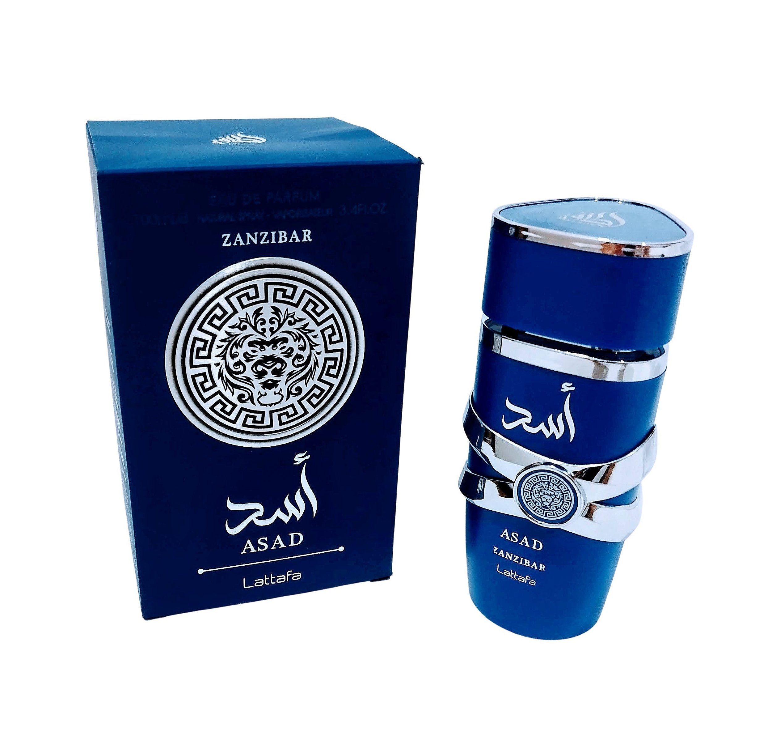 Perfume Lattafa Asad Zanzibar azul Eau De Parfum 100ml - MANTON SHOP