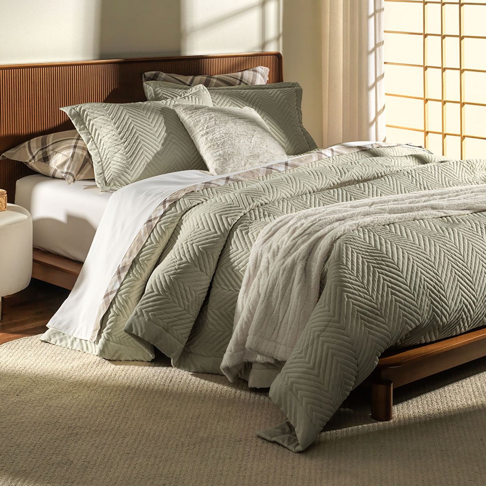 Jogo de Colcha Arturo Super King - Concreto - Karsten - Casa Joka