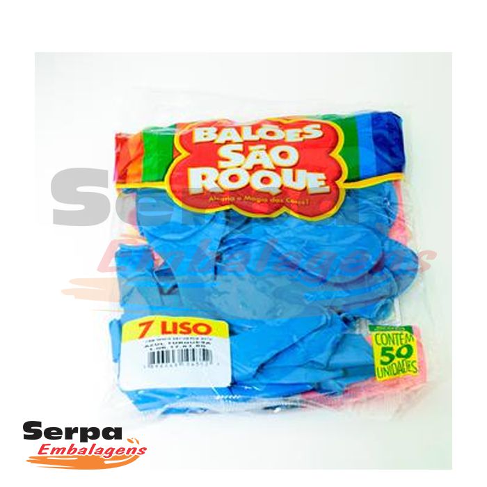 Serpa - Balão n°7 Azul Turquesa - Serpa Embalagens e Papelaria ...