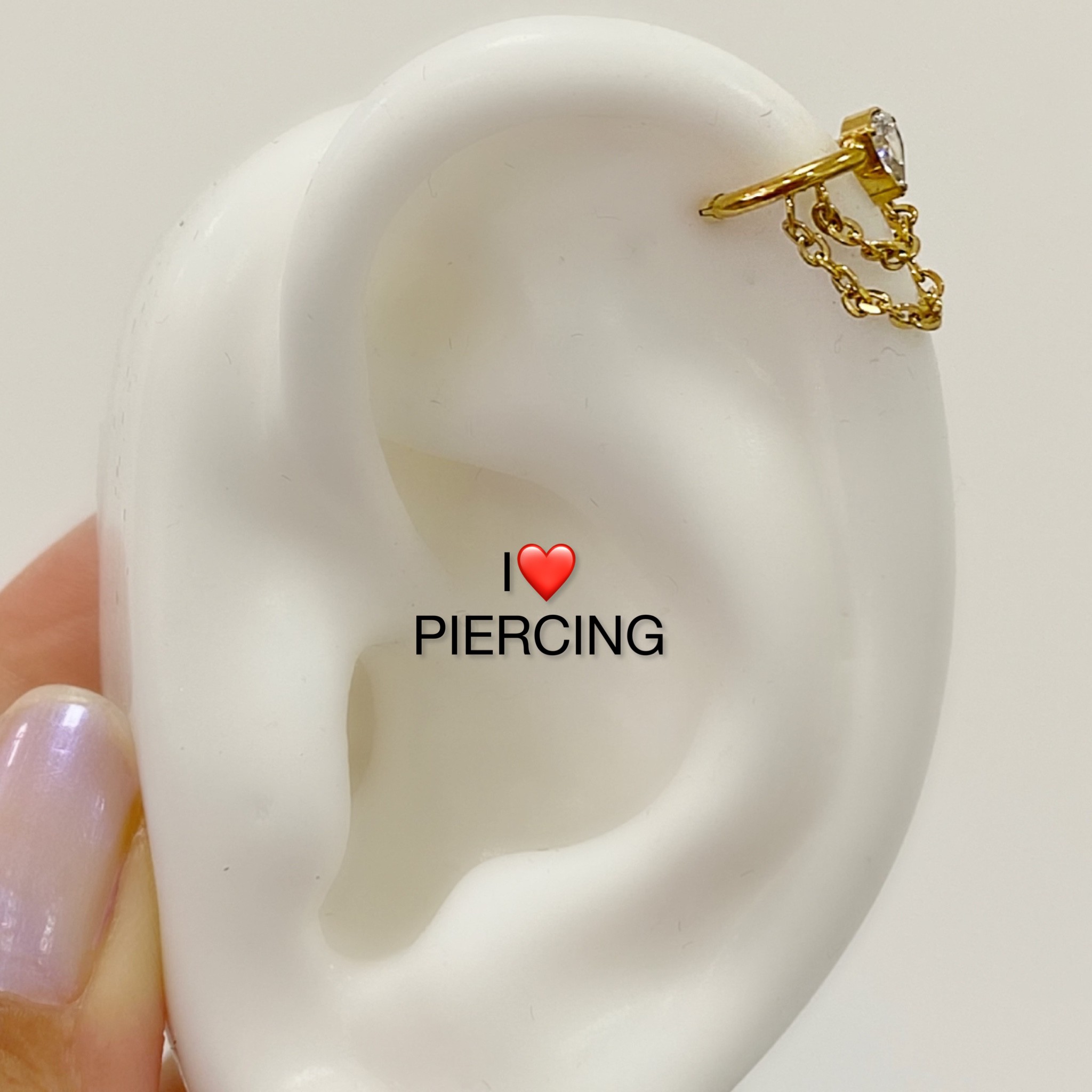 ARGOLA TITÂNIO GOTA CORRENTINHA CLICKER - I Love Piercing - Loja Online ...