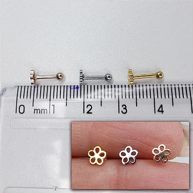 MICROBELL RETO AÇO FLORZINHA LISA - I Love Piercing - Loja Online de ...