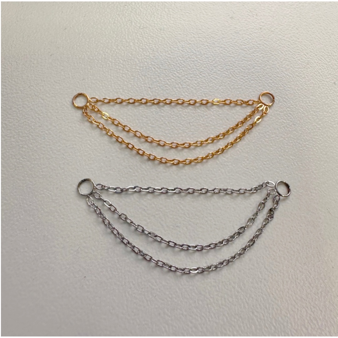 CORRENTINHA AÇO 3 FIOS - I Love Piercing - Loja Online de Piercings e ...