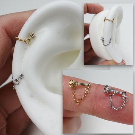 MICROBELL RETO OURO 18K CORRENTINHA FINESSE - I Love Piercing - Loja ...