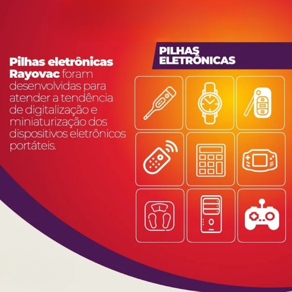 Pilha Eletrônica Rayovac V23GA - 1 Unid - Alta Qualidade e Desempenho ...