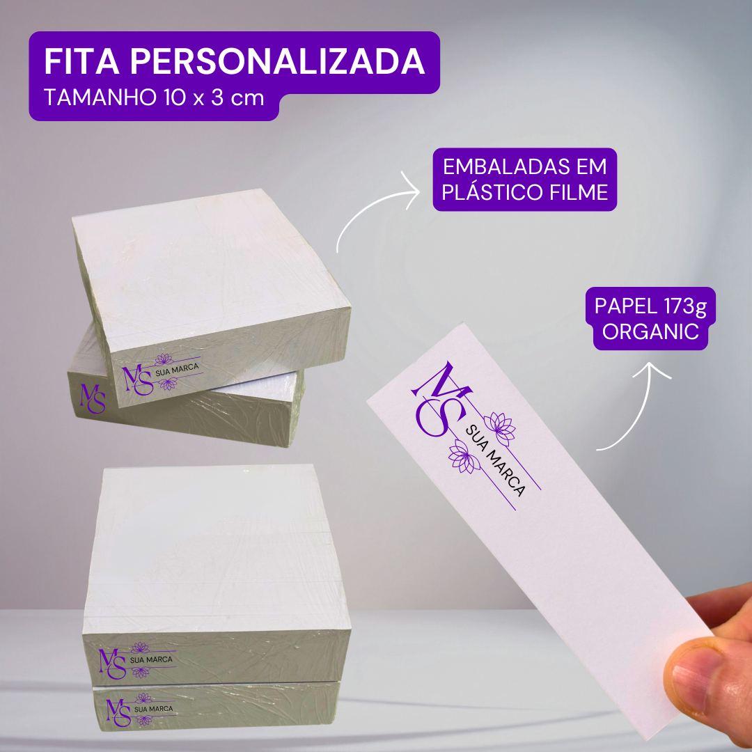 Tira para Perfume Personalizada 10x3 cm | Papel Orgânico 173g - Yaffle