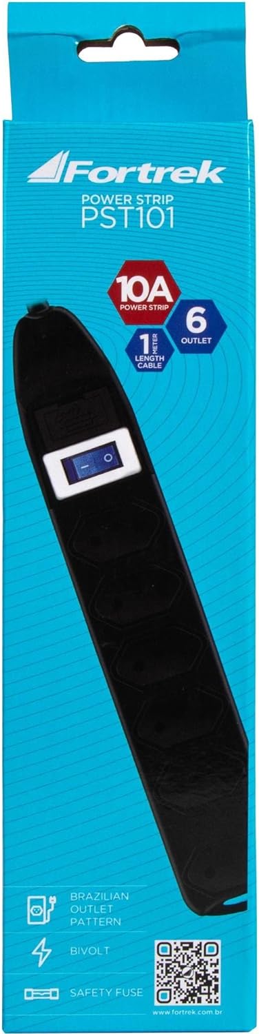 FILTRO DE LINHA COM 6 TOMADAS PST101 FORTREK - Infopeças Super Loja de ...