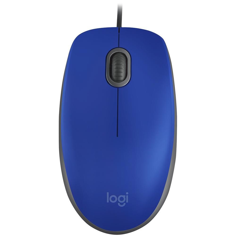 MOUSE COM FIO AZUL LOGITECH M110 - Infopeças Super Loja de Informática ...