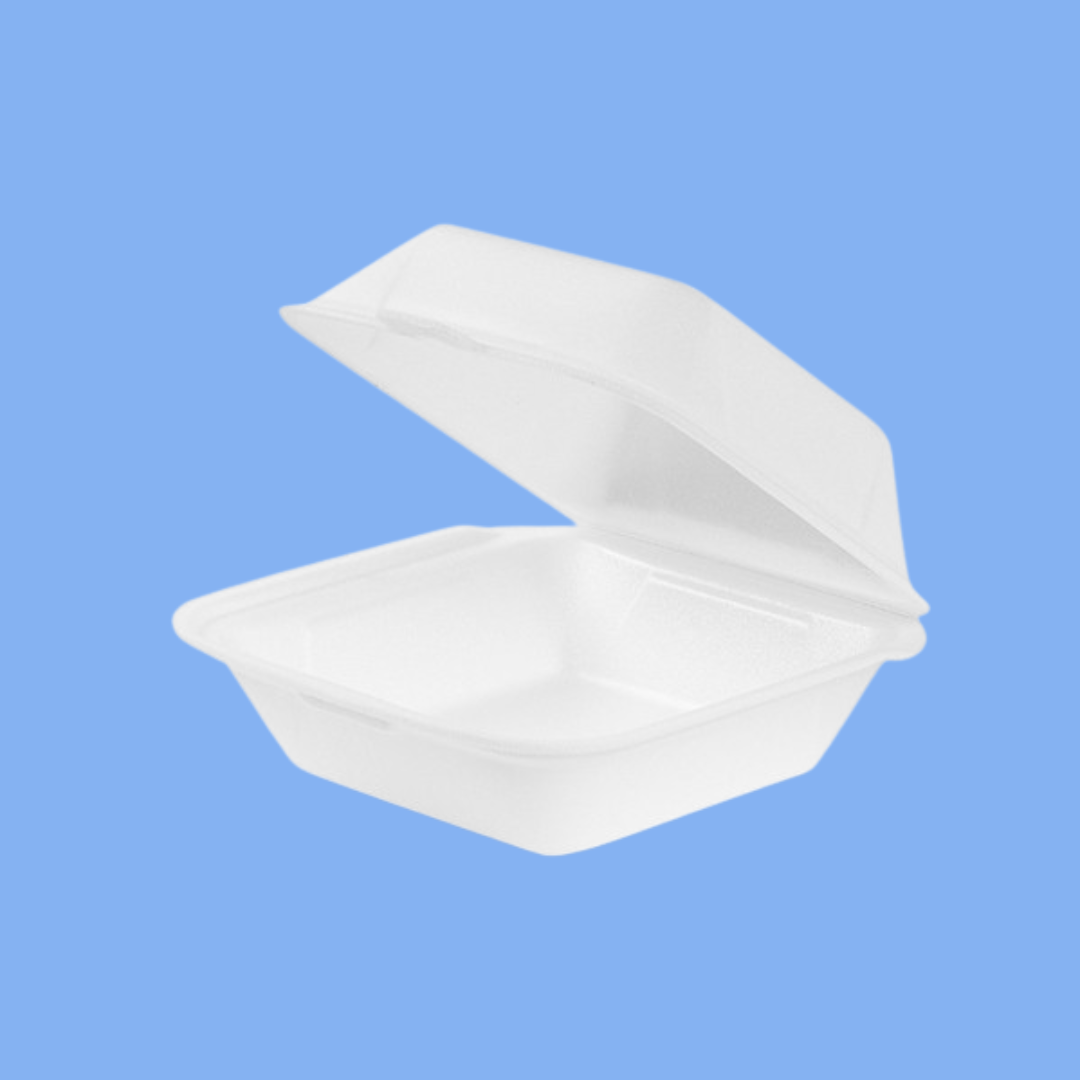 Hamburgueira Isopor HF02 - Fibraform - Embalagens, Limpeza e Alimentos - WHB Descartáveis