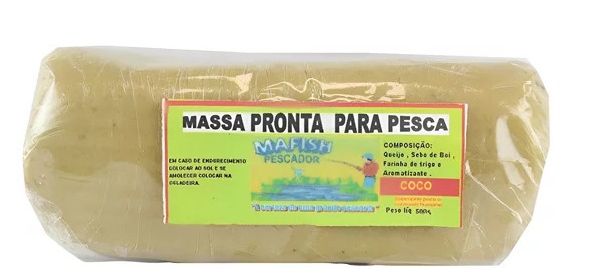 Massa Mafish Fedidinha 500g Coco & Vermelho - Loja de pesca on line ...