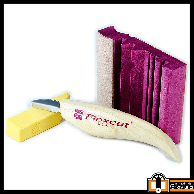 Jogo de 21 ferramentas Deluxe para entalhe e escultura FlexCut (SK108 ...