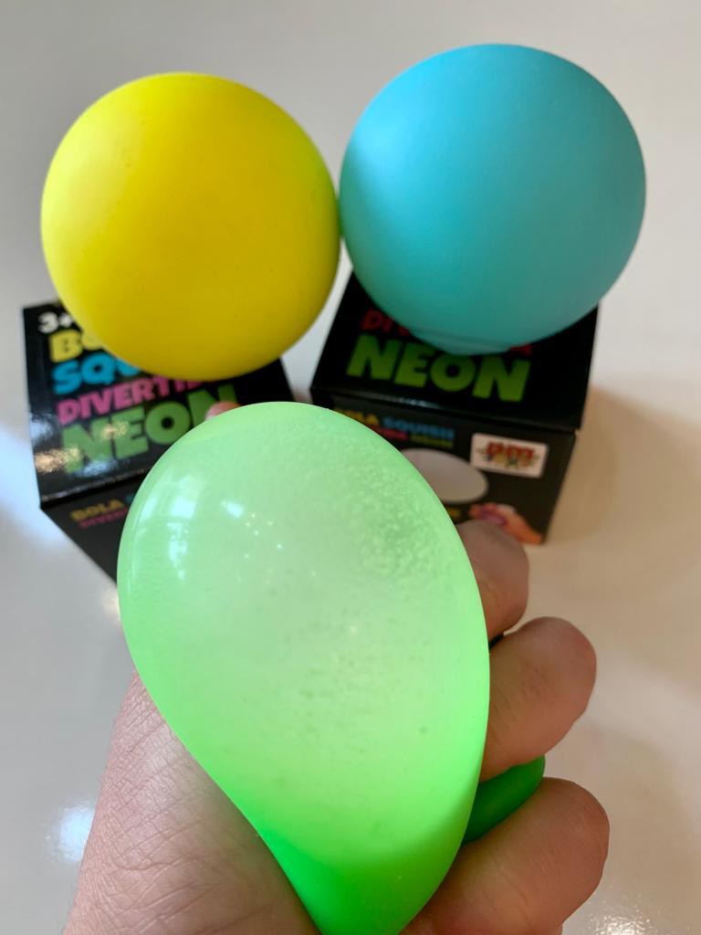 Bola - Squish Neon Colors - Pikoli Brinquedos Educativos