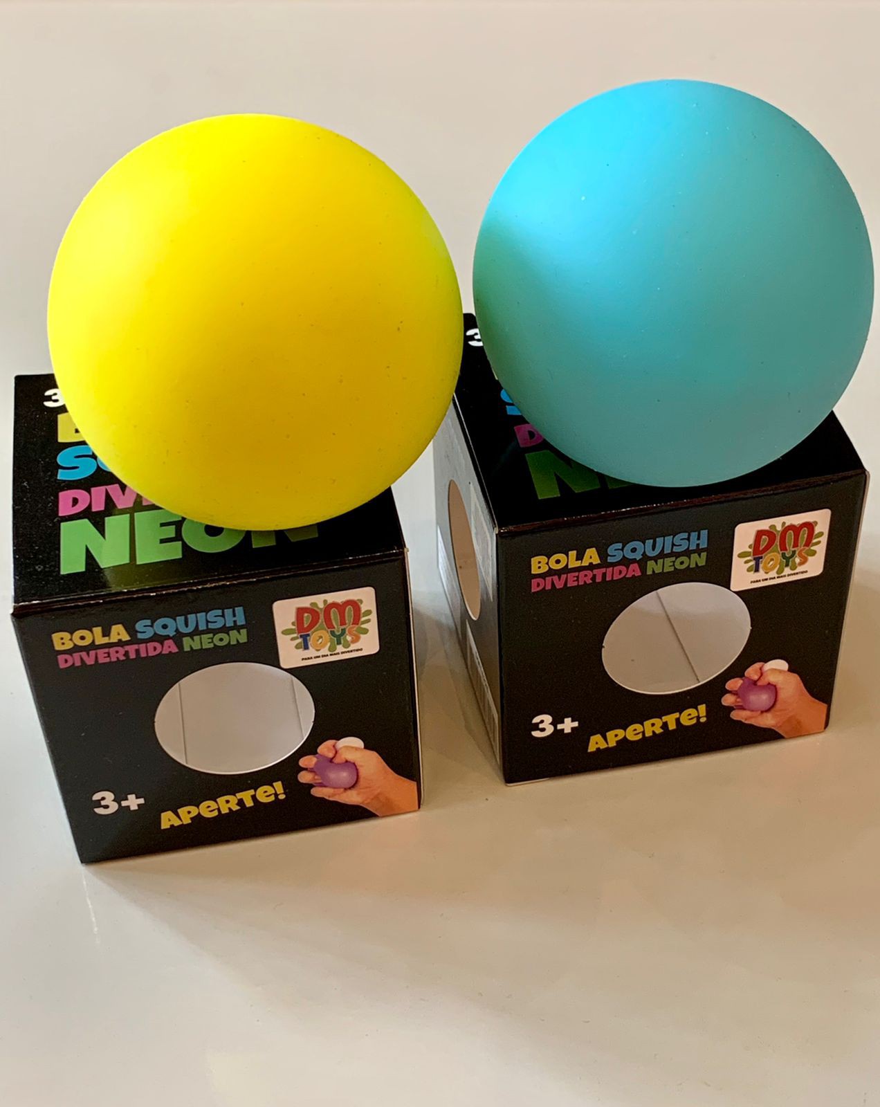 Bola - Squish Neon Colors - Pikoli Brinquedos Educativos