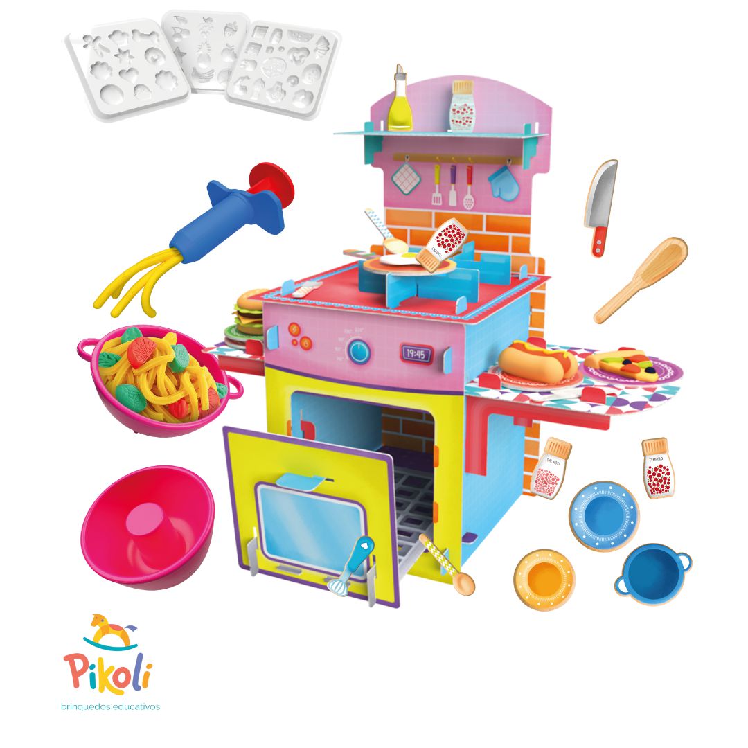 Mini Chefe - Vamos Cozinhar - Pikoli Brinquedos Educativos