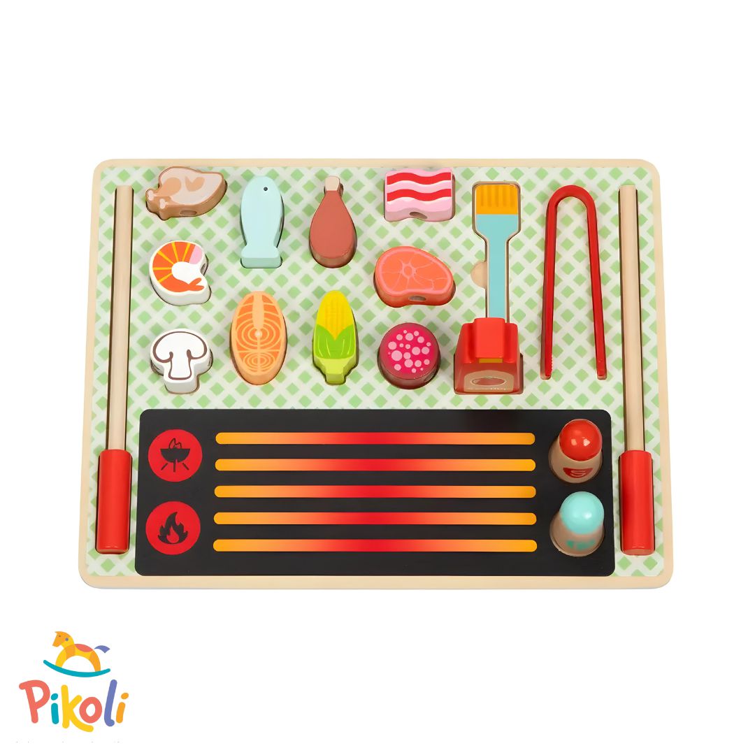 Coleção Comidinhas - Grelha - Tooky Toy - Pikoli Brinquedos Educativos