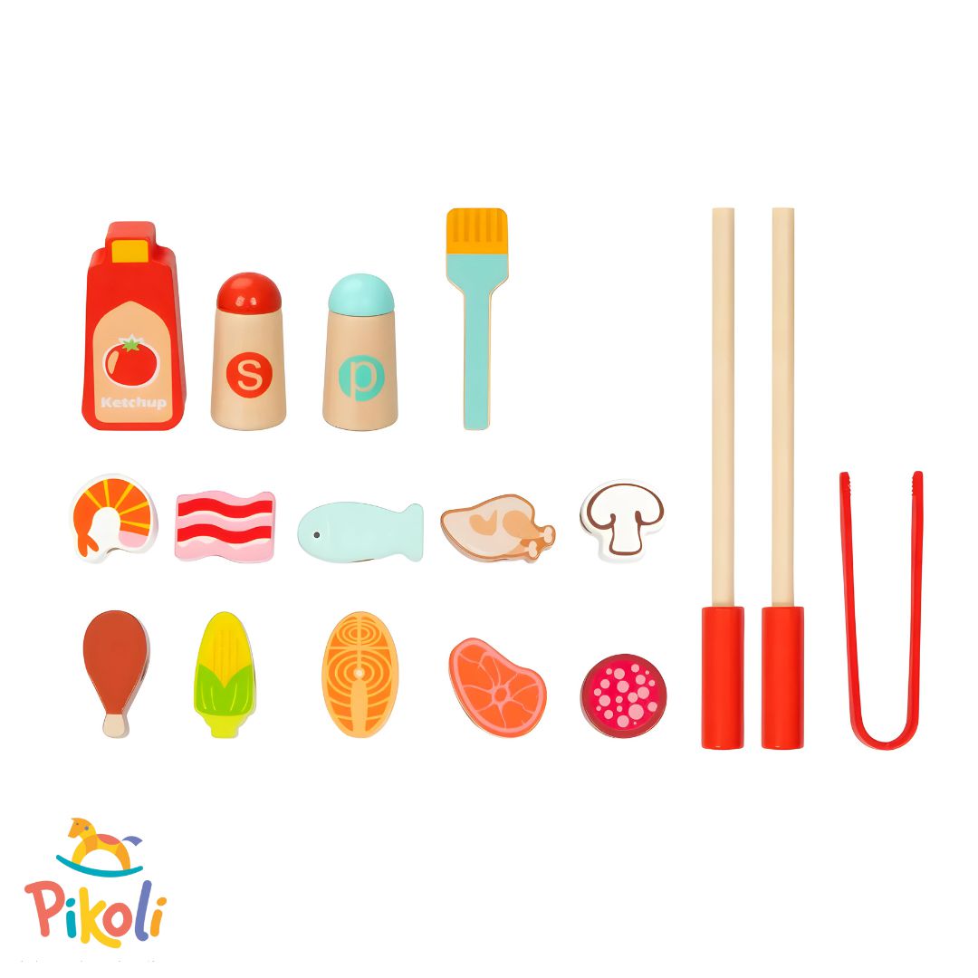 Coleção Comidinhas - Grelha - Tooky Toy - Pikoli Brinquedos Educativos